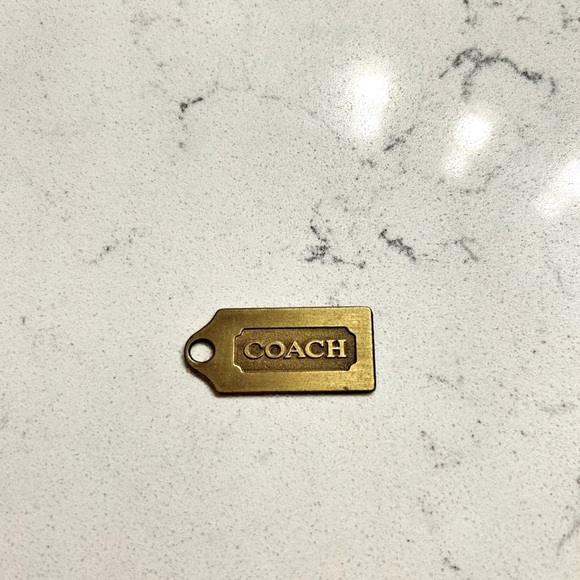 Coach | Accessories | Coach Brasstoned Logo Tag | Poshmark